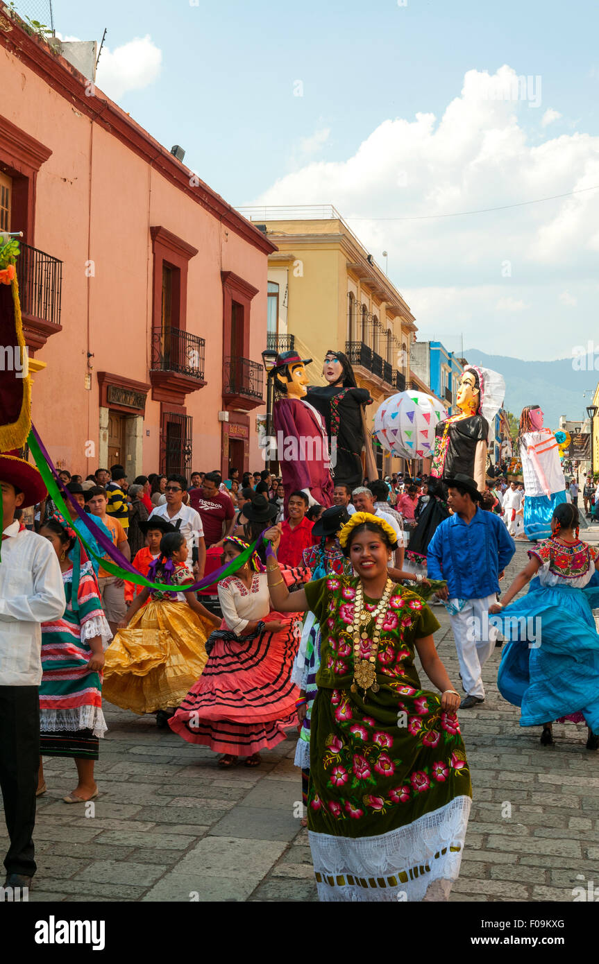 Festival Procession at Oaxaca, Mexico Stock Photo - Alamy