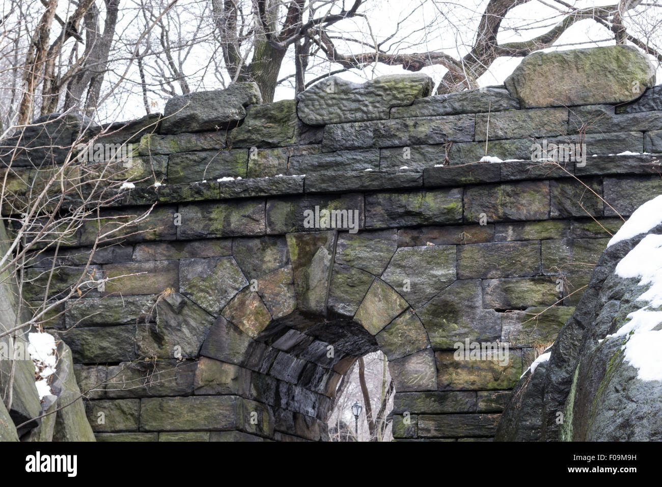 Ramble Stone Arch is located on the West side at 77th street and was ...