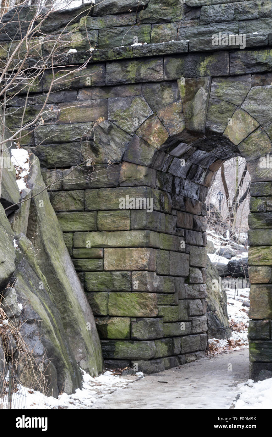 Ramble Stone Arch is located on the West side at 77th street and was ...