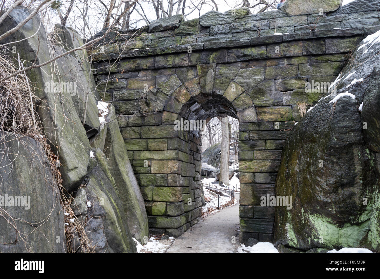 Ramble Stone Arch is located on the West side at 77th street and was ...