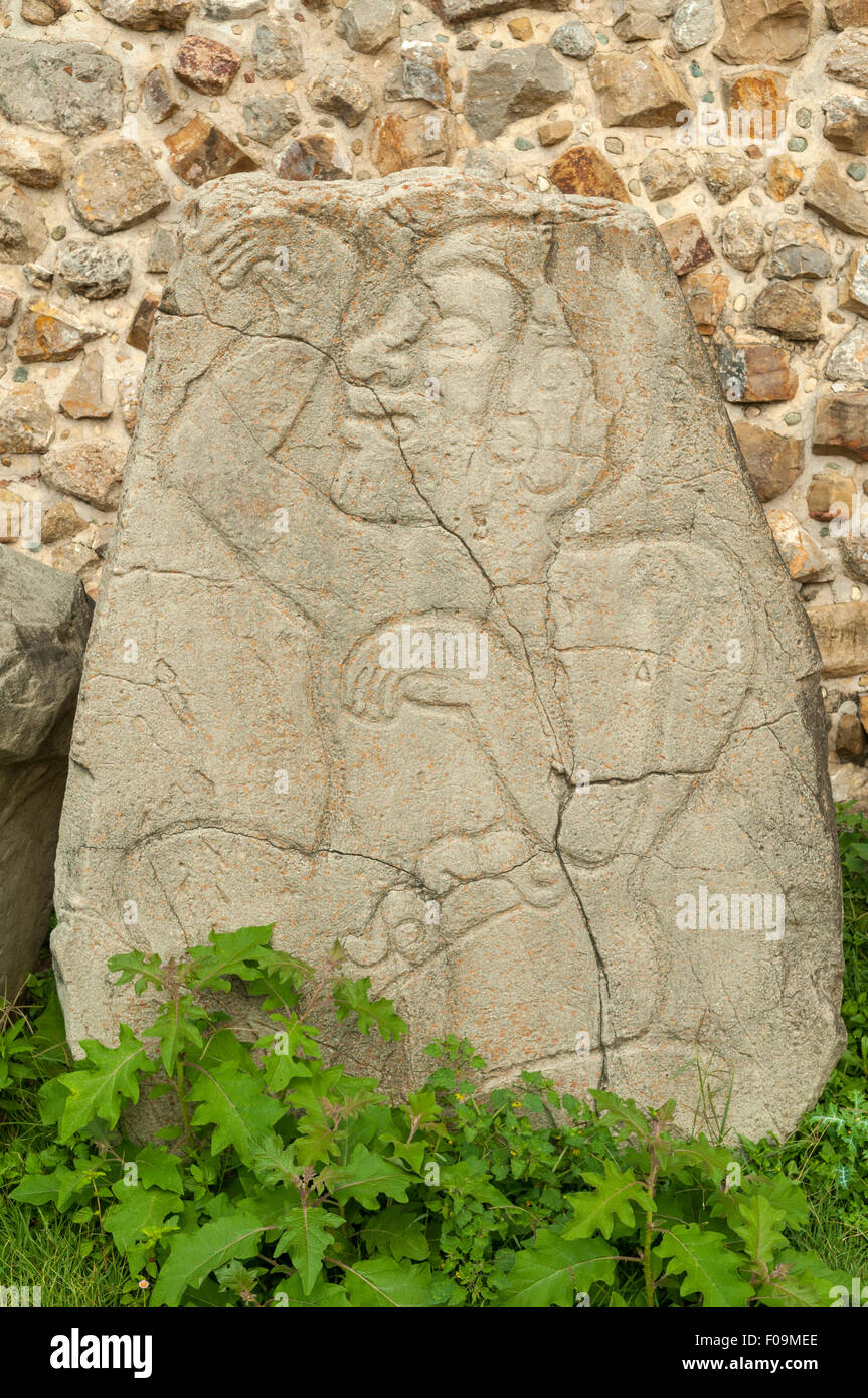 Bas-relief Figure in Stone, Monte Alban, Mexico Stock Photo - Alamy
