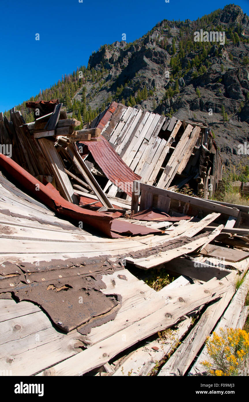 Bonanza Ghost Town, Land of the Yankee Fork Historic Area, Custer ...