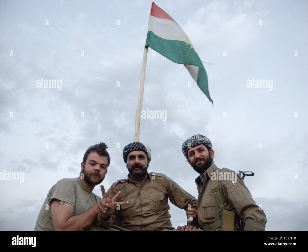 Erbil, Iraq. 08th Aug, 2015. Ryan O'leary, a 28 years old, American ...