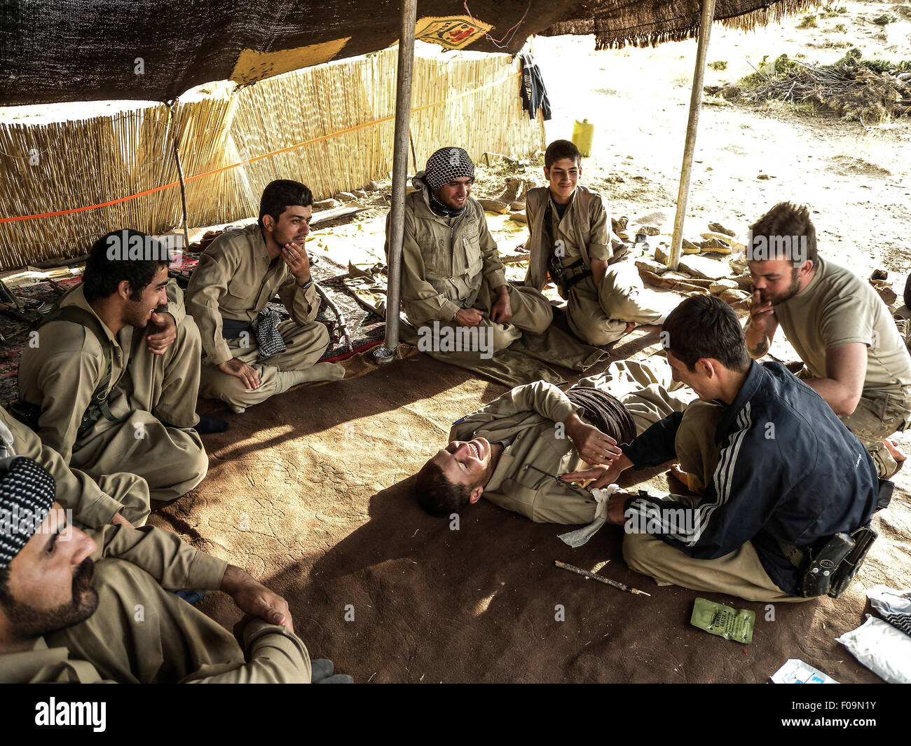 Erbil, Iraq. 08th Aug, 2015. Ryan O'leary, a 28 years old, American ...