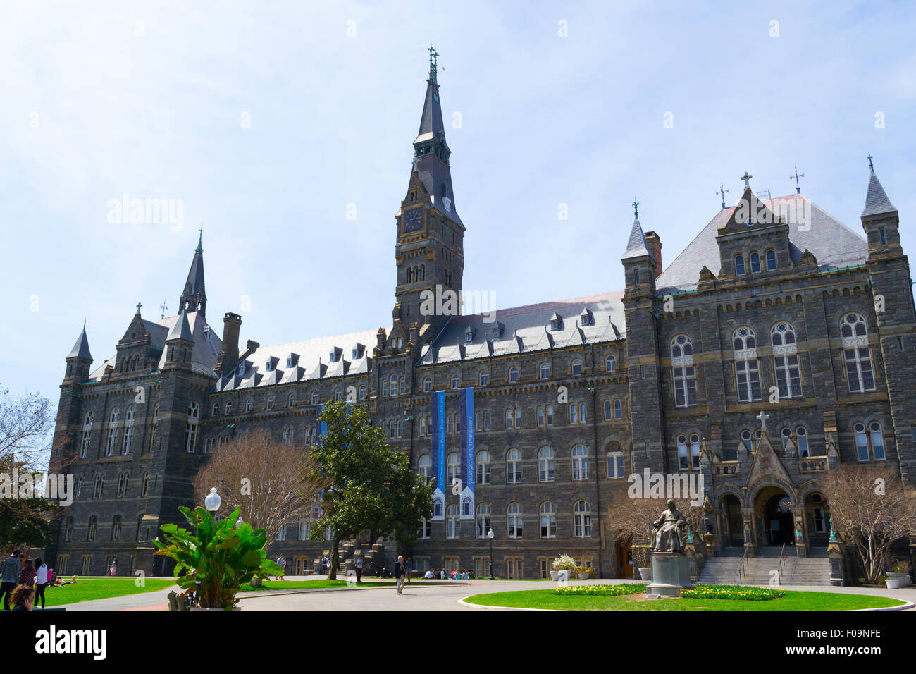 Georgetown University was founded by John Carrol in 1789 Stock Photo ...