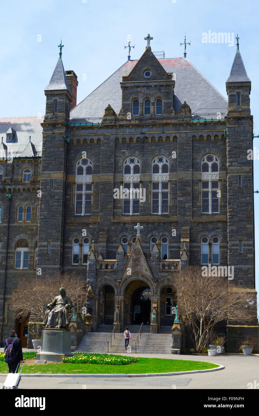 Georgetown University was founded by John Carrol in 1789 Stock Photo ...