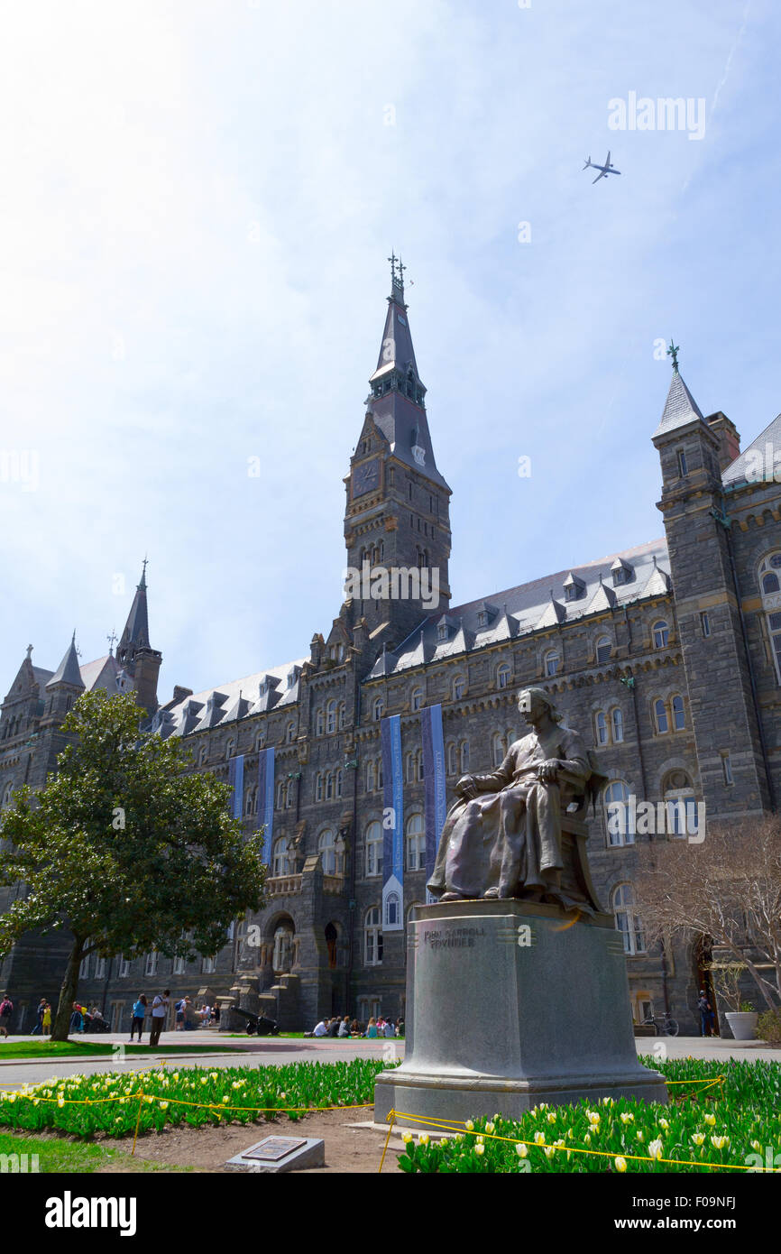 Georgetown University was founded by John Carrol in 1789 Stock Photo ...