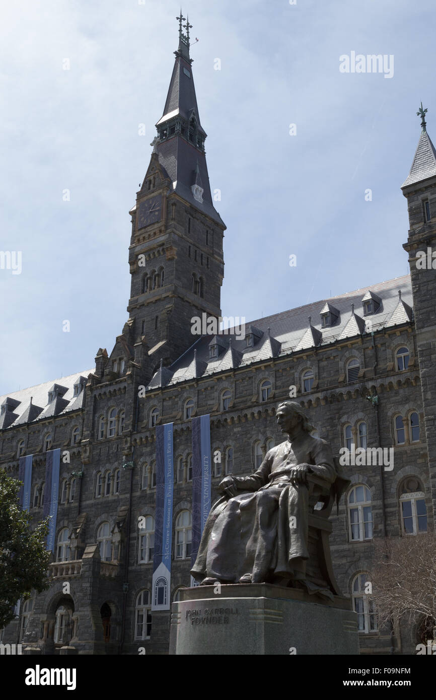 Georgetown University was founded by John Carrol in 1789 Stock Photo ...