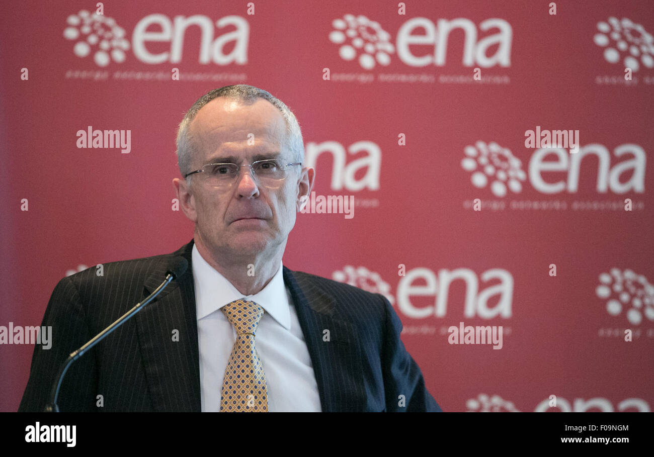 Rod Sims of the ACCC, speaking at a conference in Melbourne, Australia ...