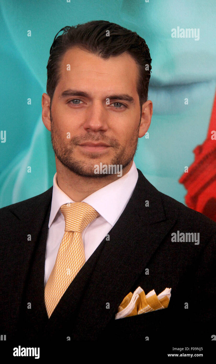 New York, New York, USA. 10th Aug, 2015. Actor HENRY CAVILL attends the ...