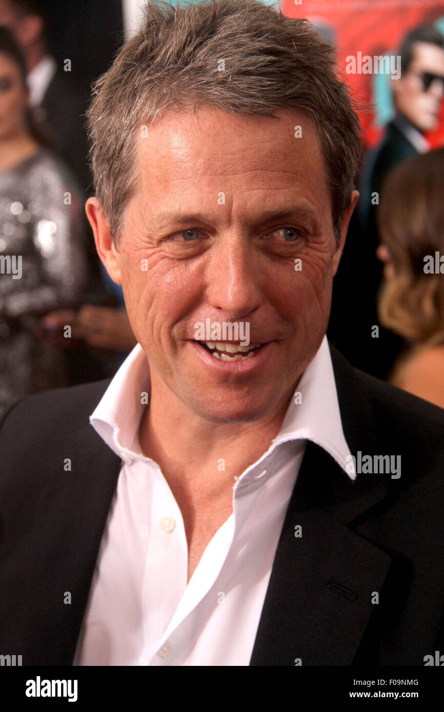 New York, New York, USA. 10th Aug, 2015. Actor HUGH GRANT attends the ...