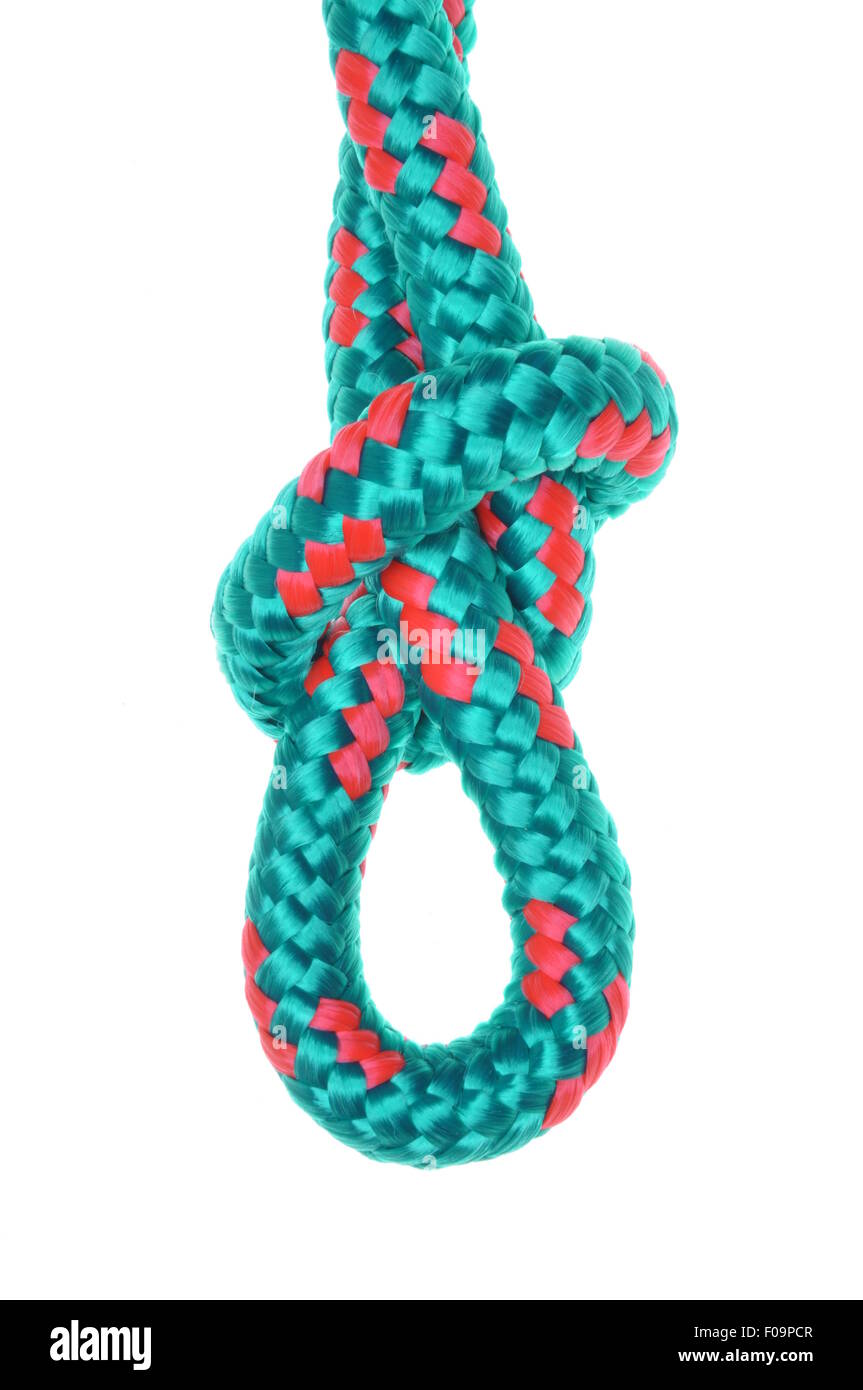 Rope isolated on a white background Stock Photo - Alamy