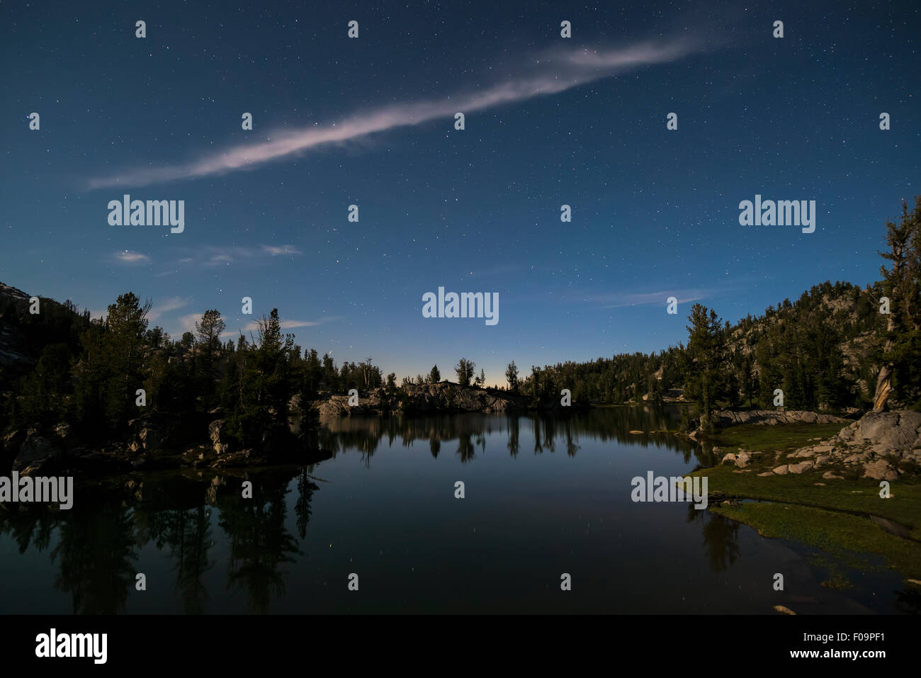 Swamp Lake at dusk, Wallowa Mountains, Oregon Stock Photo - Alamy