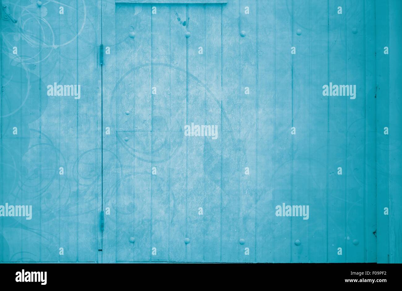 Bright blue barn wood with swirls and grunge effects Stock Photo - Alamy