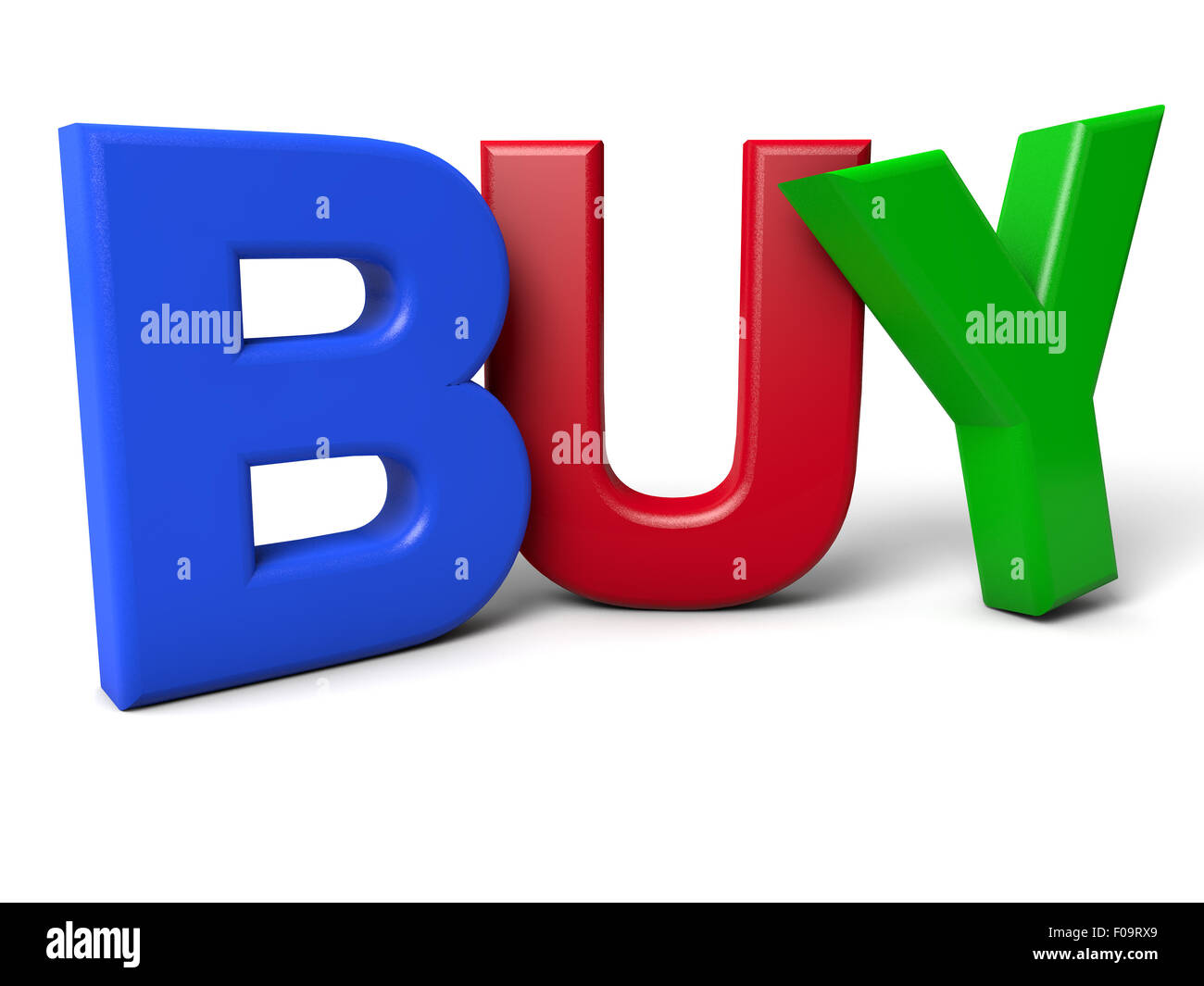 Buy in colorful letters over white background Stock Photo - Alamy