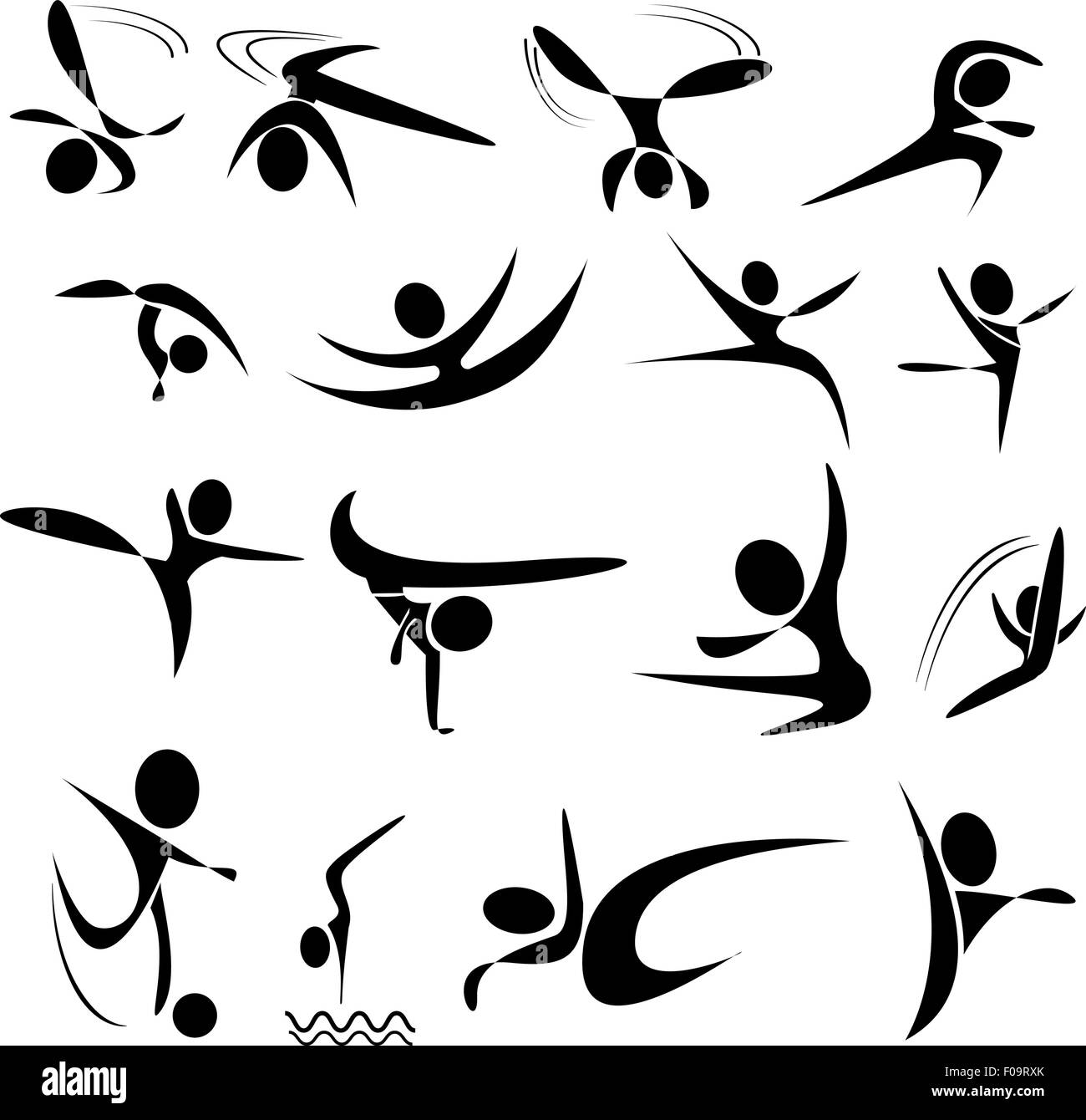 Dance icon Black and White Stock Photos & Images - Alamy