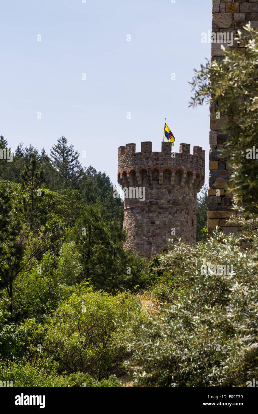 beautiful castle in California built as the center piece and winery of ...