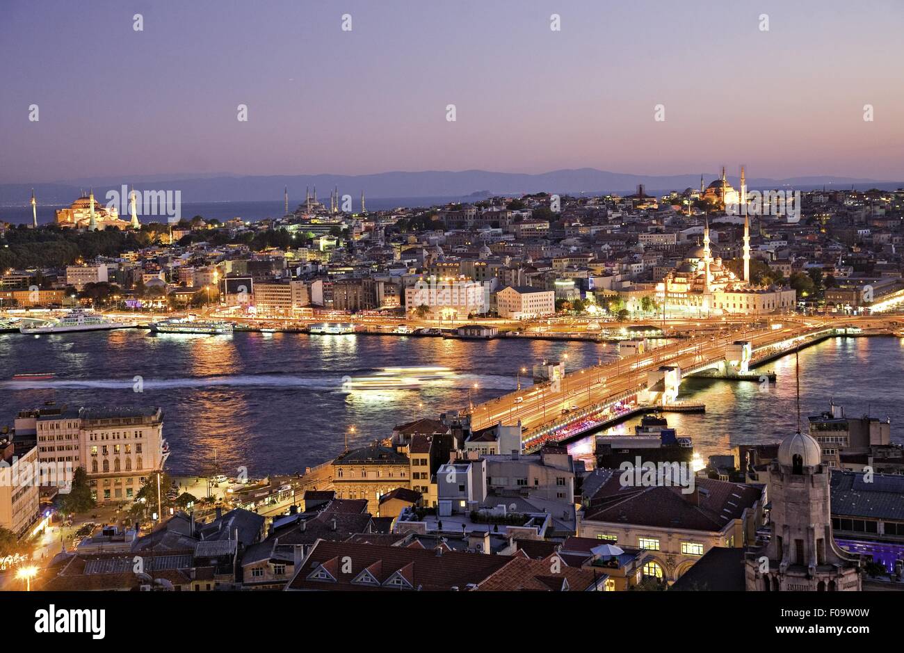 Aerial view around mosque lit hi-res stock photography and images - Alamy