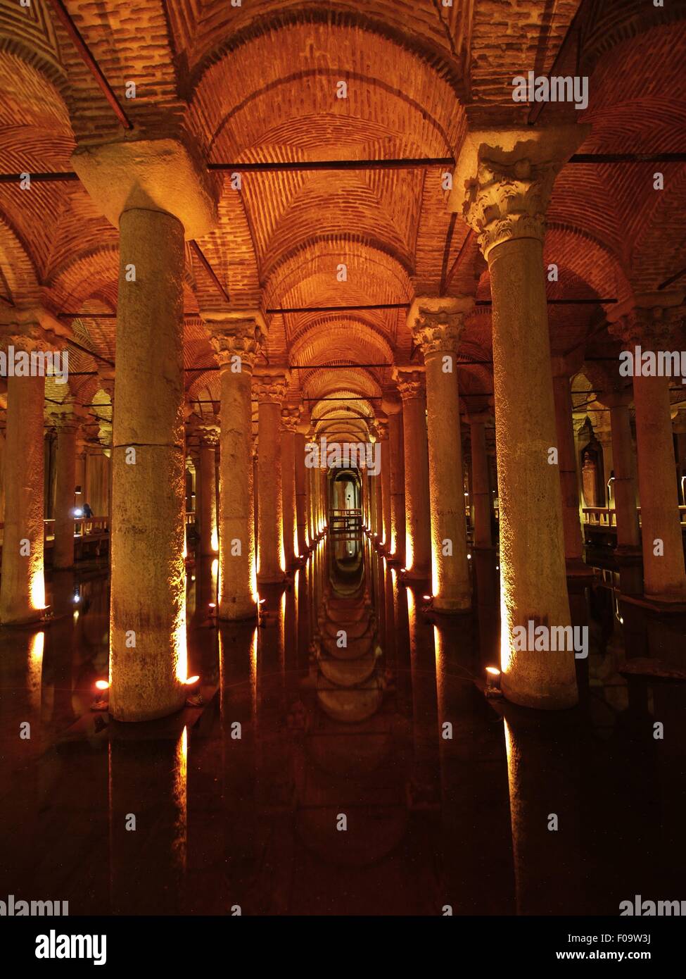 Interior of Basilica Cistern in Istanbul, Turkey Stock Photo - Alamy