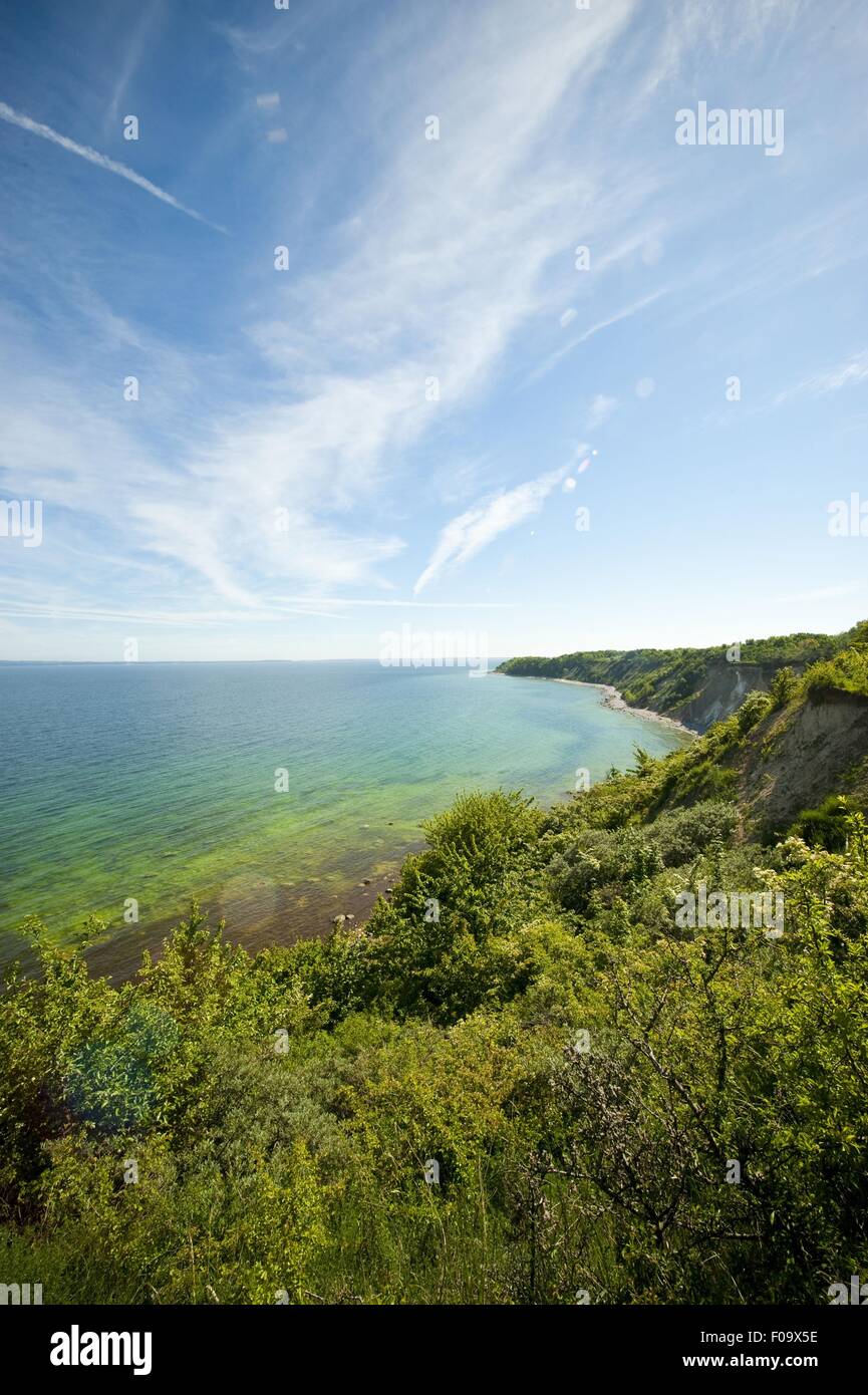 View of Cape Arkona with cliff in Wittow, Rugen, Germany Stock Photo ...