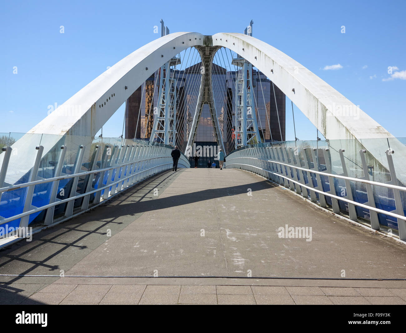 The Millennium Footbridge or The Salford Quays Lift Bridge which ...