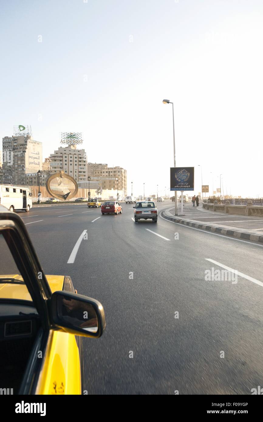 Cars on road in egypt hi-res stock photography and images - Alamy