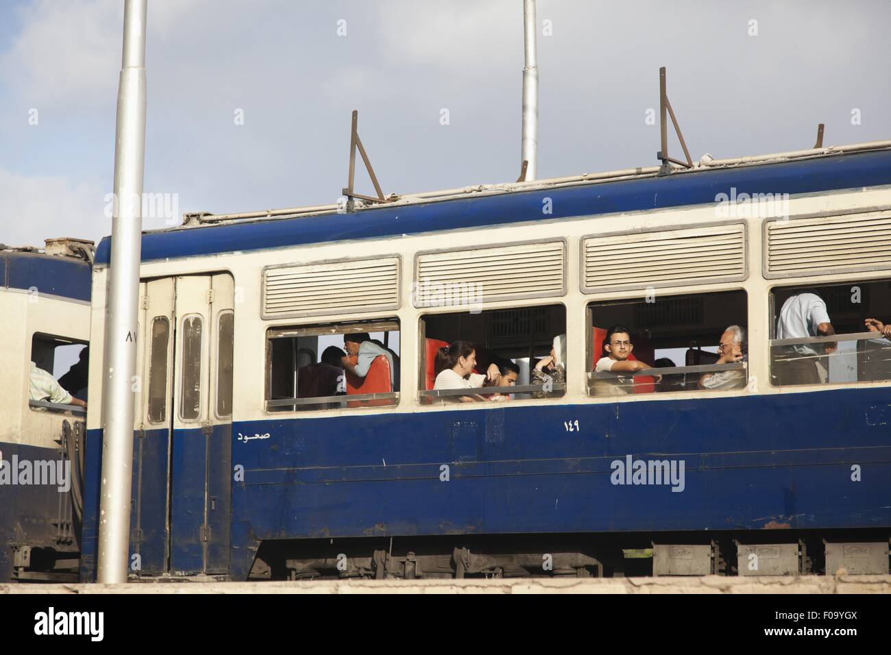 Egypt train in Alexandria, Egypt Stock Photo - Alamy