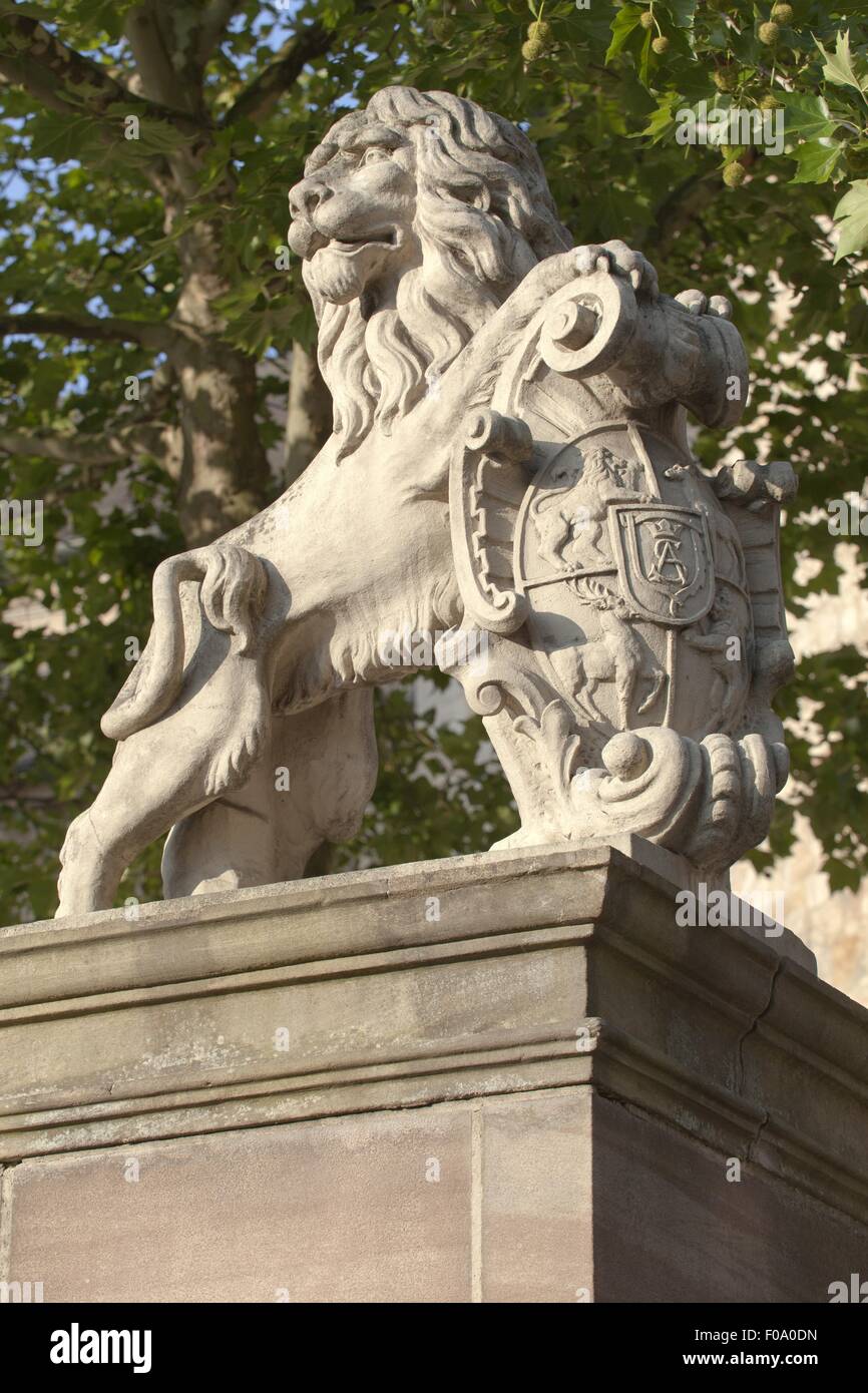 Fridericianum Lion with Coat of Arms at Kassel, Hesse, Germany Stock ...