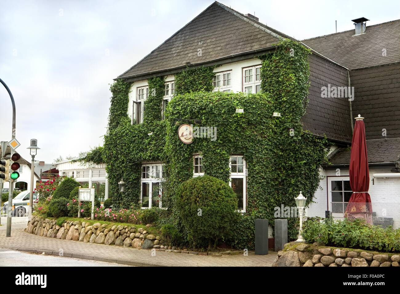 Exterior from corner local man Pahl, Kampen, Sylt, Germany Stock Photo ...