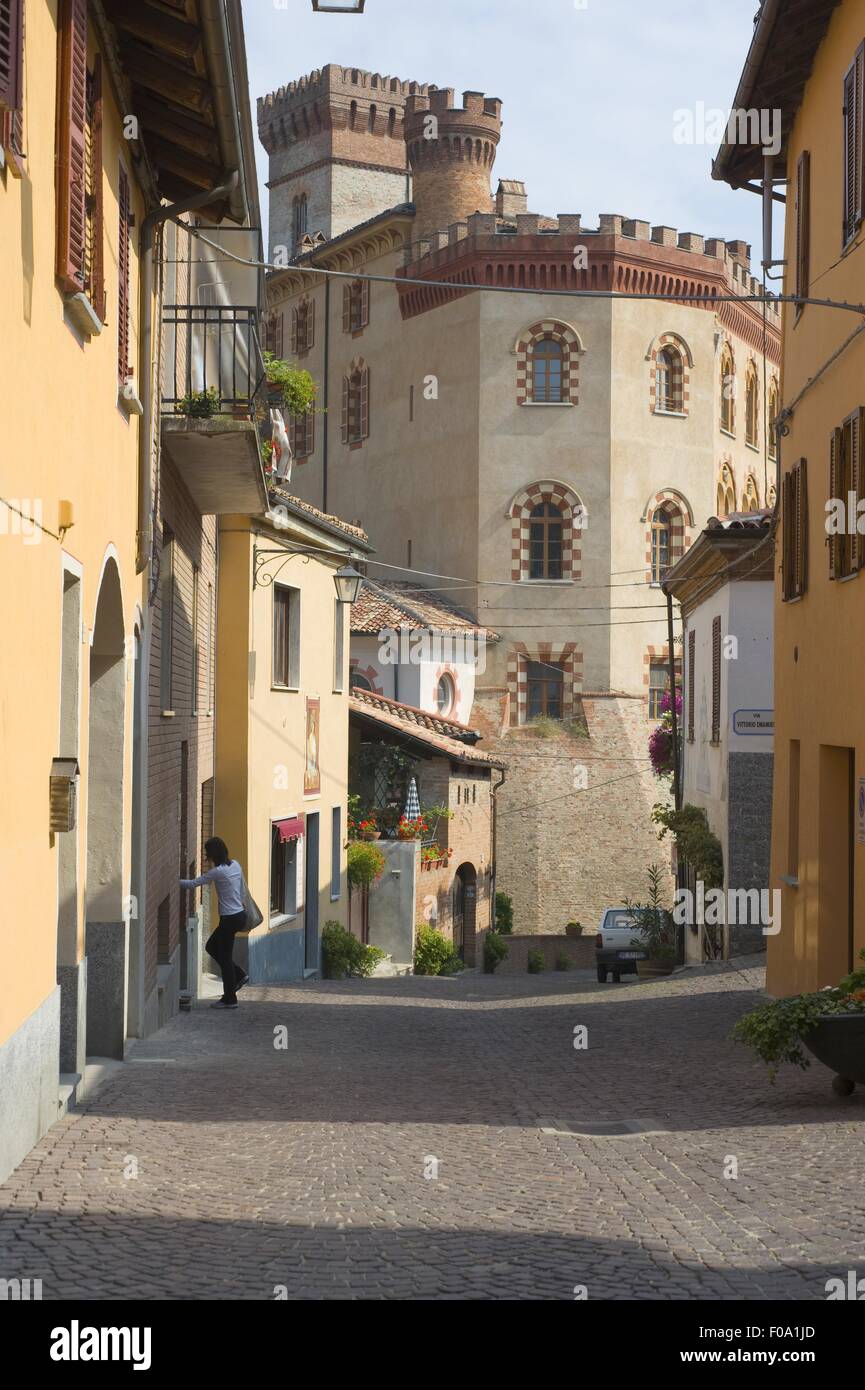 Village of Barolo, Alley, Italy Stock Photo - Alamy