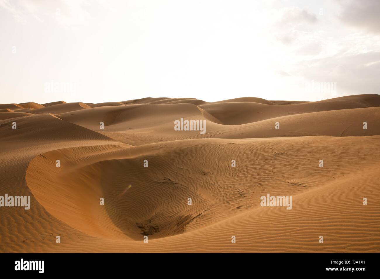 Sand dunes at Wahiba sands, Oman Stock Photo - Alamy