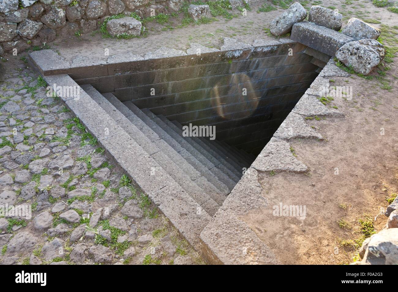Santa Cristina sacred well in Paulilatino, Oristano, Sardinia, Italy ...
