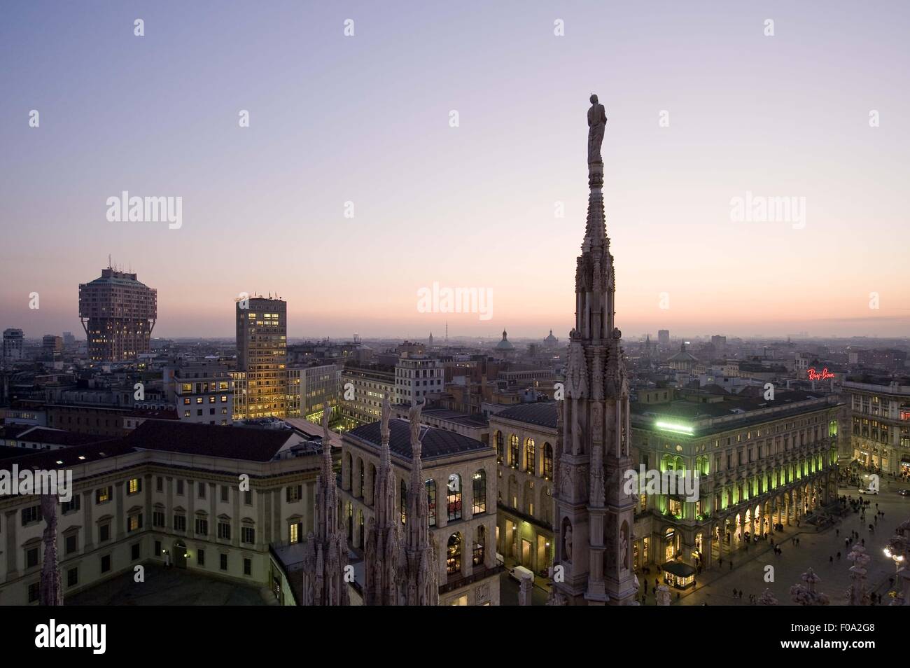 View of cityscape and Milan Cathedral at Milan, Italy Stock Photo - Alamy