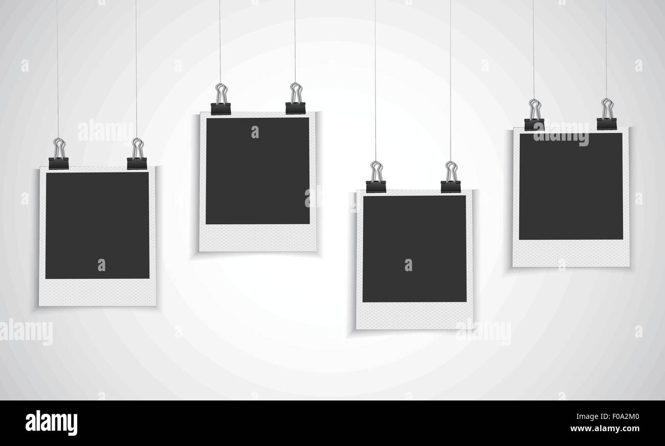 Black line picture frame on Stock Vector Images - Alamy