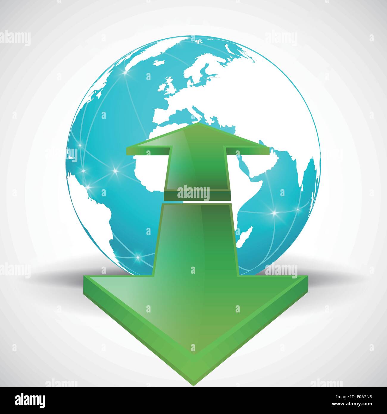 World globe connected people Stock Vector Images - Alamy