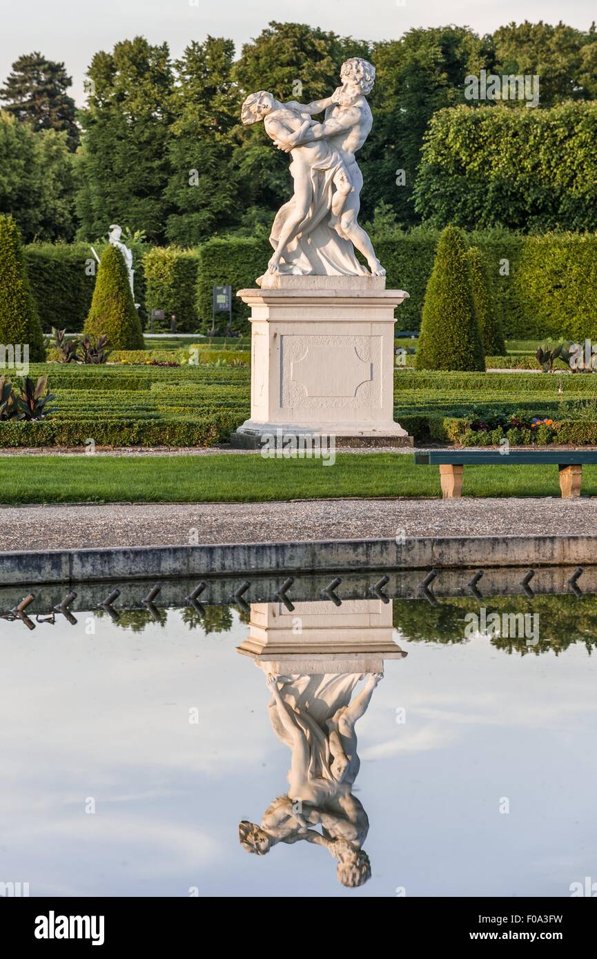 Sculpture at Royal gardens of Herrenhausen Palace, Hanover, Germany ...