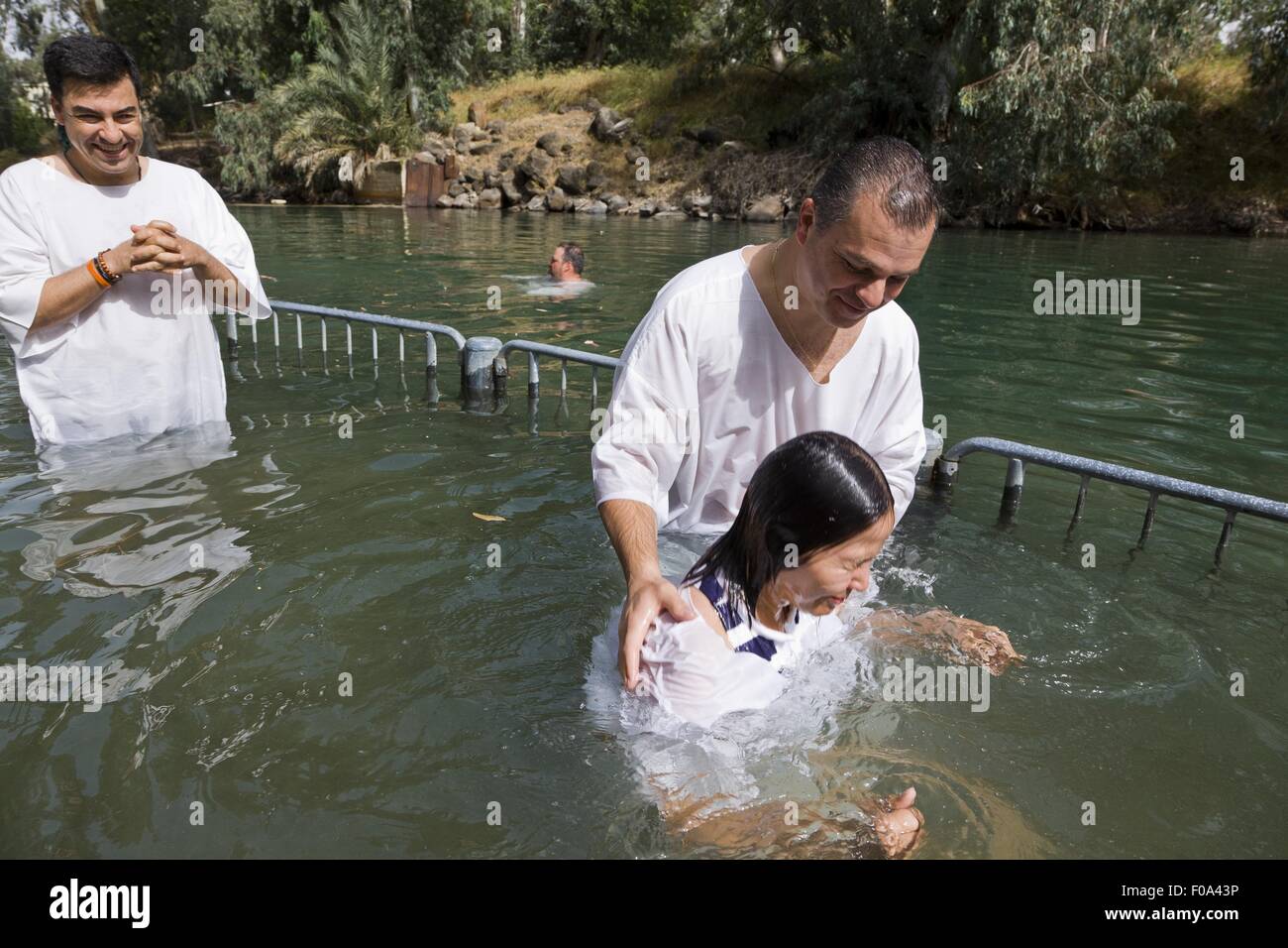 Baptism in the jordan river hi-res stock photography and images - Alamy