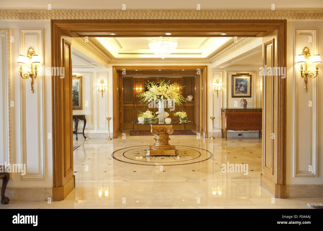 Entrance of hall in InterContinental Le Vendome Hotel, Beirut, Lebanon ...