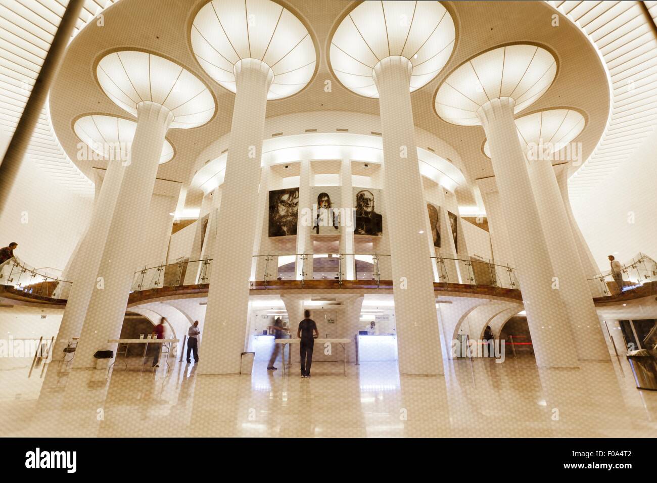 Interior of Habima Theatre at night in Tel Aviv, Israel Stock Photo - Alamy