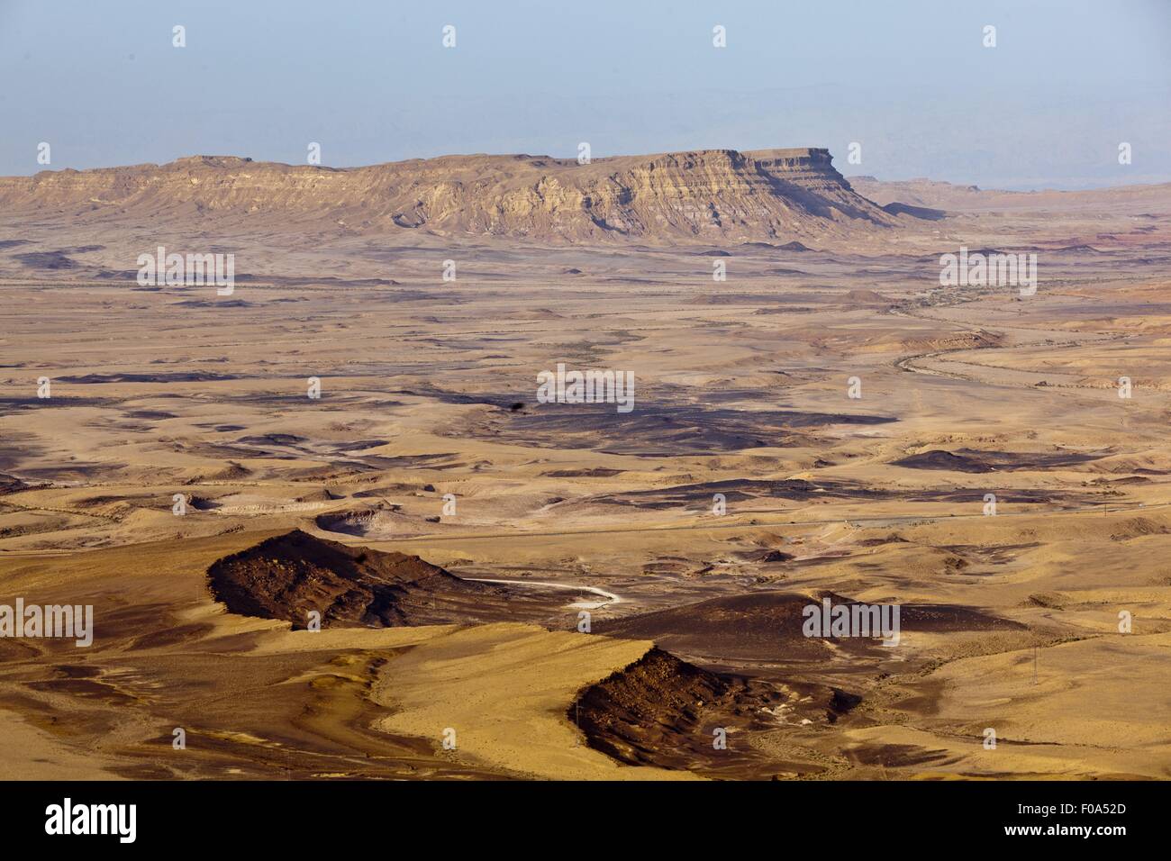 View of Makhtesh Ramon at Negev, Israel Stock Photo - Alamy
