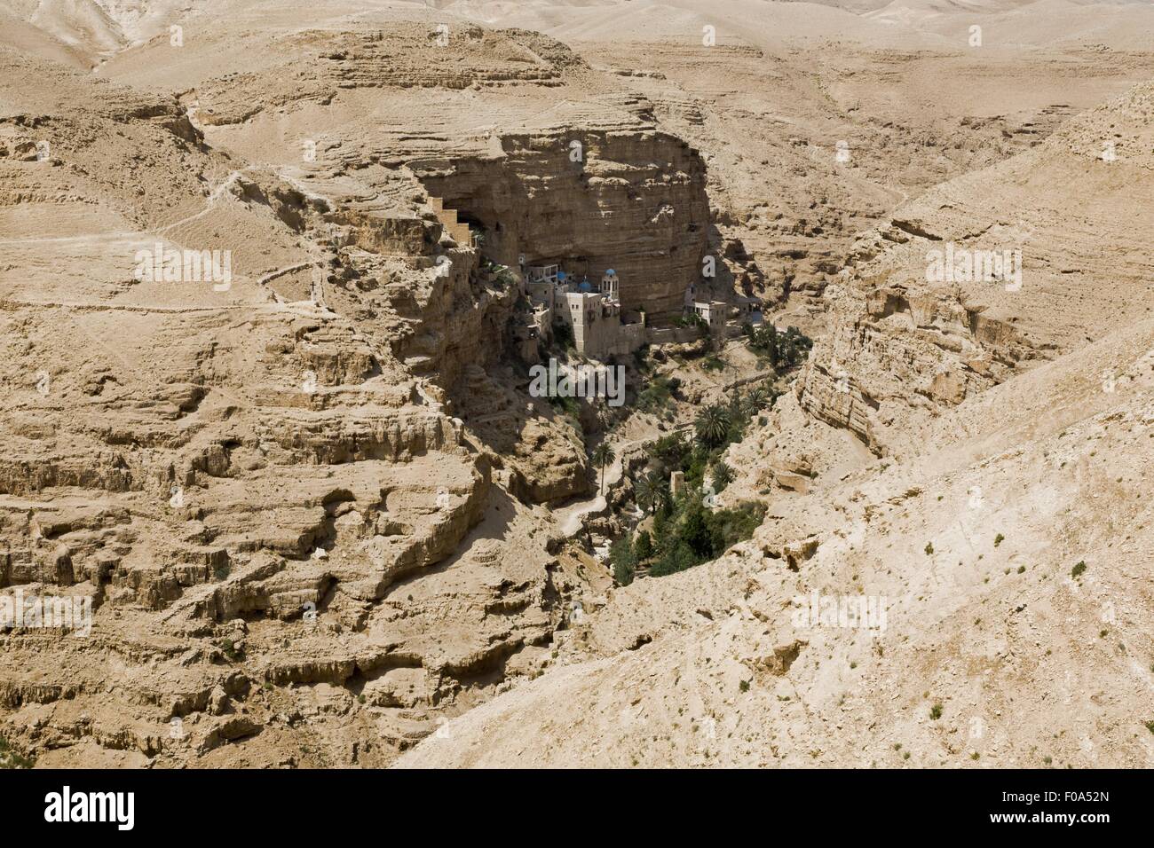 View of St. George's Monastery at Wadi Qelt in Judean Desert, Israel ...
