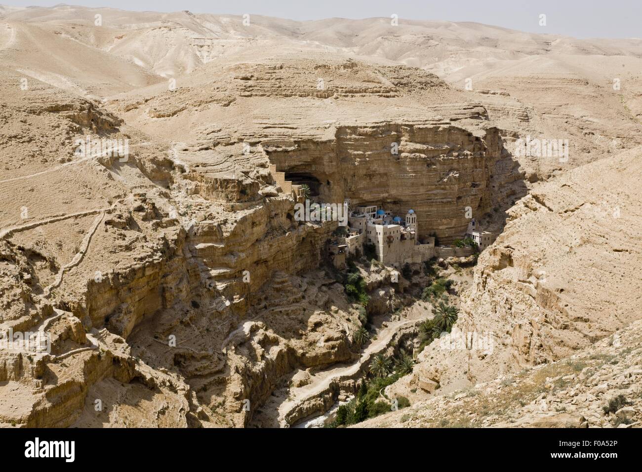 View of St. George's Monastery at Wadi Qelt in Judean Desert, Israel ...