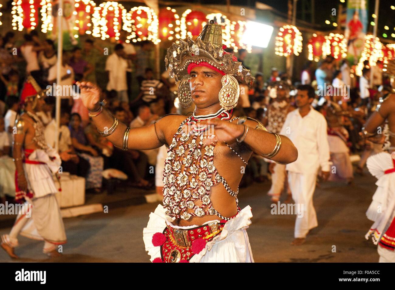 Performers performing at Navam Perahera in Colombo, Sri Lanka Stock ...