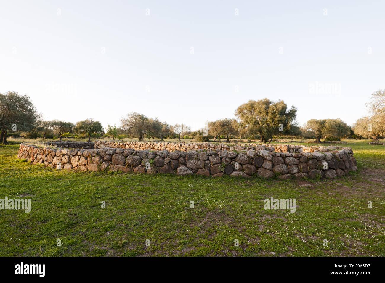 View of sacred well at Santa Cristina, Oristano, Sardinia, Italy Stock ...