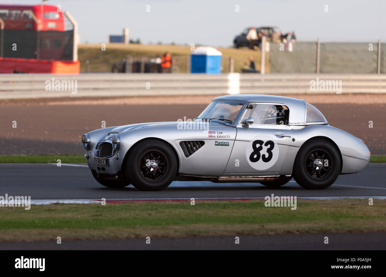 A 1962 Austin Healey 3000, taking part in the International trophy for ...