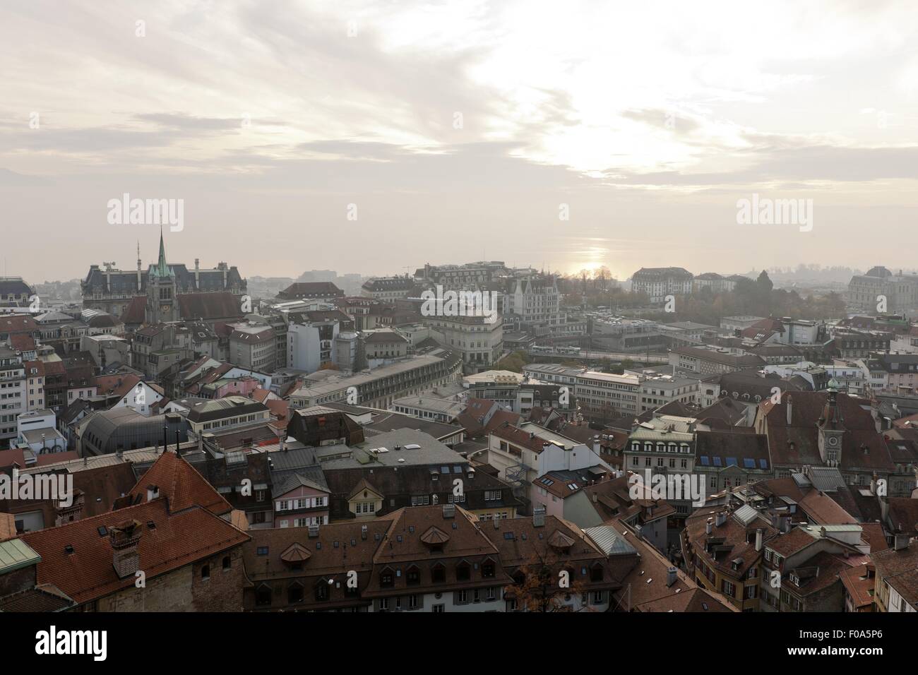 Cityscape of Lausanne, Canton of Vaud, Switzerland Stock Photo - Alamy