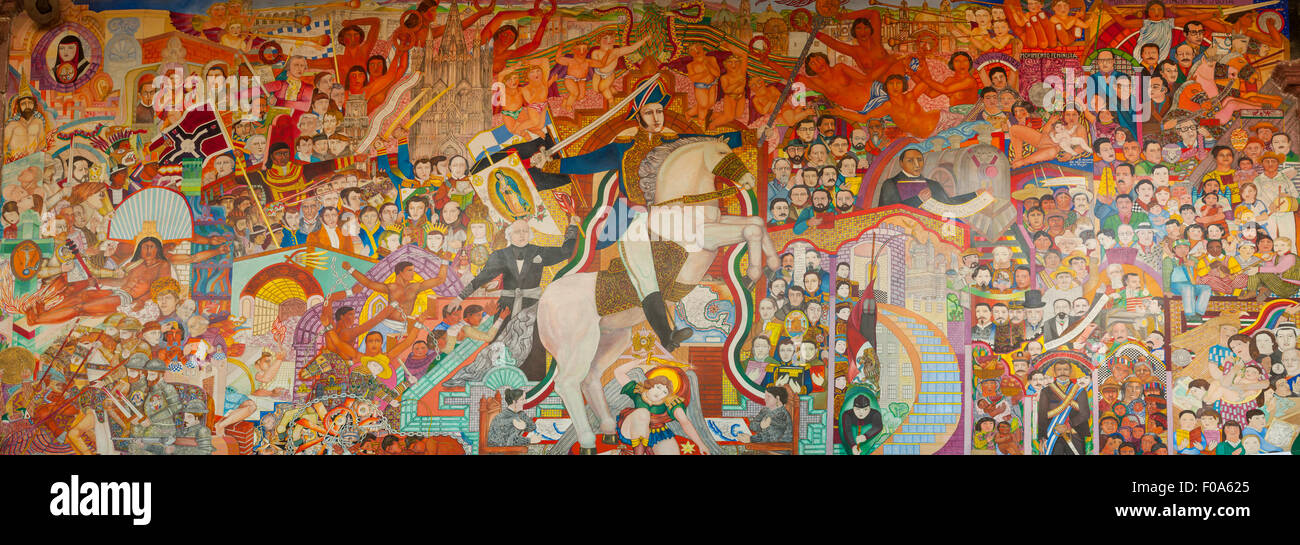Mural at Instituto Allende, San Miguel de Allende, Mexico Stock Photo ...