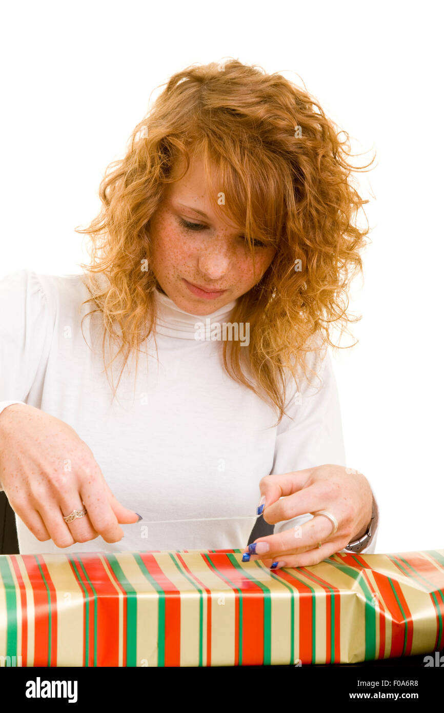Taping gift hi-res stock photography and images - Alamy