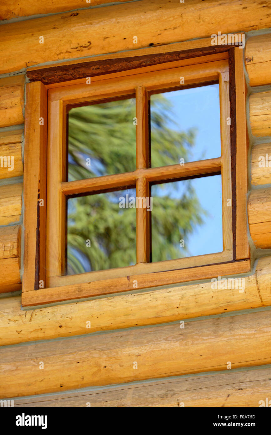 Log Cabin Window Wall