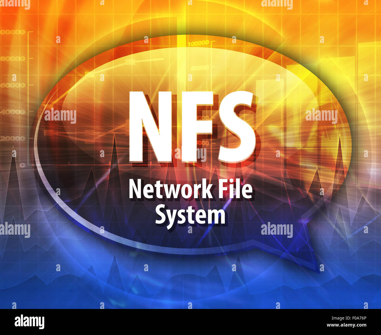 Speech bubble illustration of information technology acronym ...